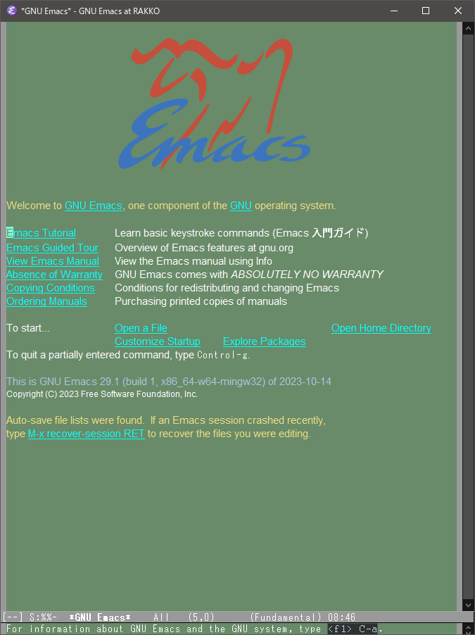 emacs 29.1とforbar2000 v2.1 previewと: 山田日記
